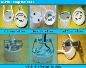 GZ10 porcelain lamp sockets base with ring bracket